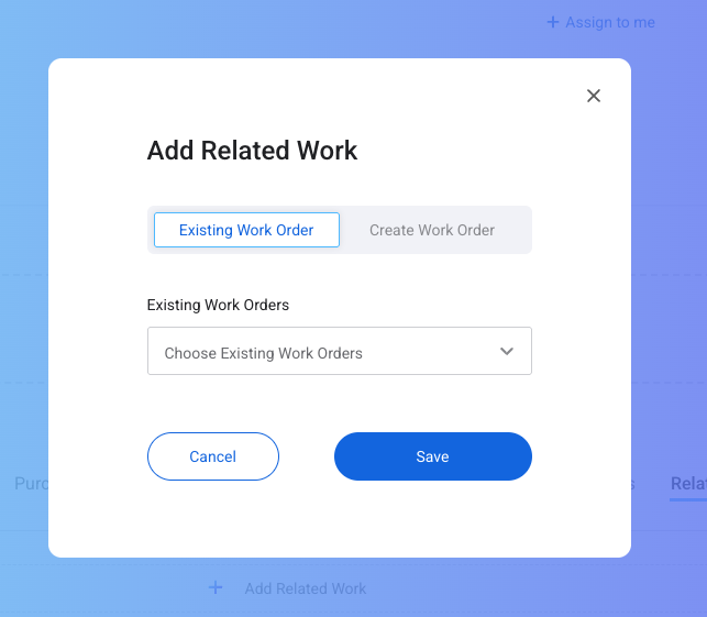 Related Work Orders – Prism Support Center