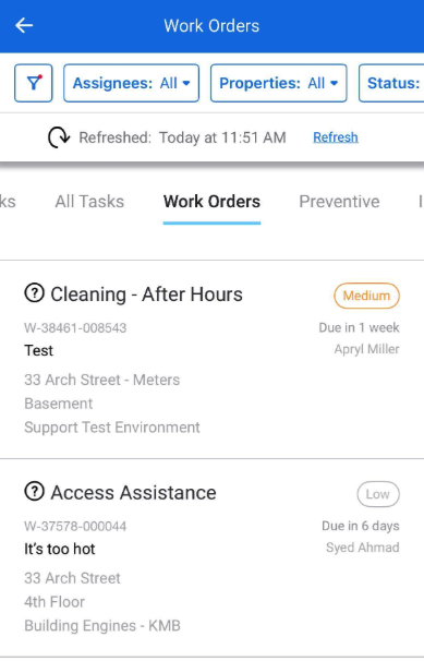 Reassigning a Work Order (Mobile App) – Prism Support Center