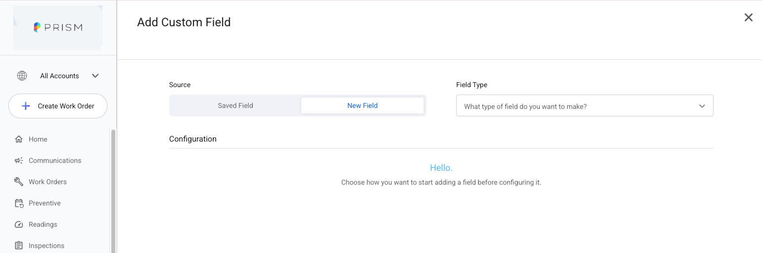 Adding Forms to Work Orders – Prism Support Center