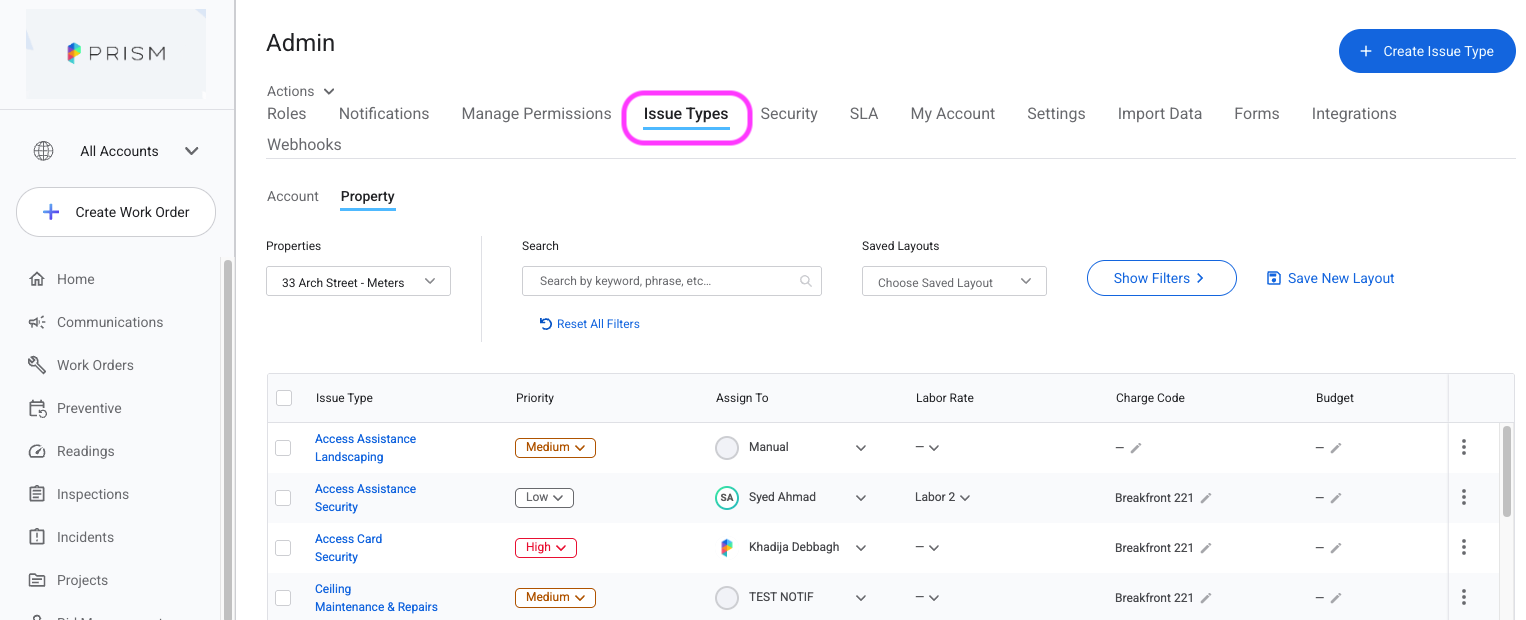 Adding Forms to Work Orders – Prism Support Center