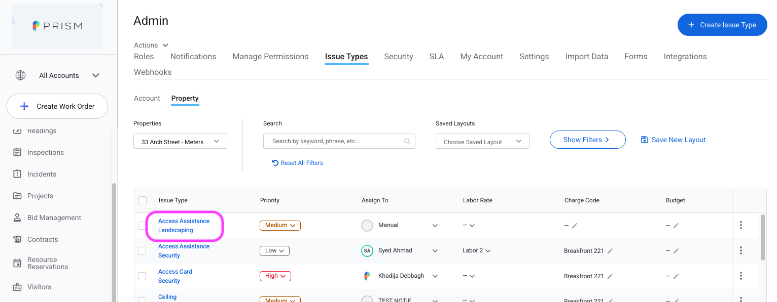 Adding Readings to Work Orders – Prism Support Center