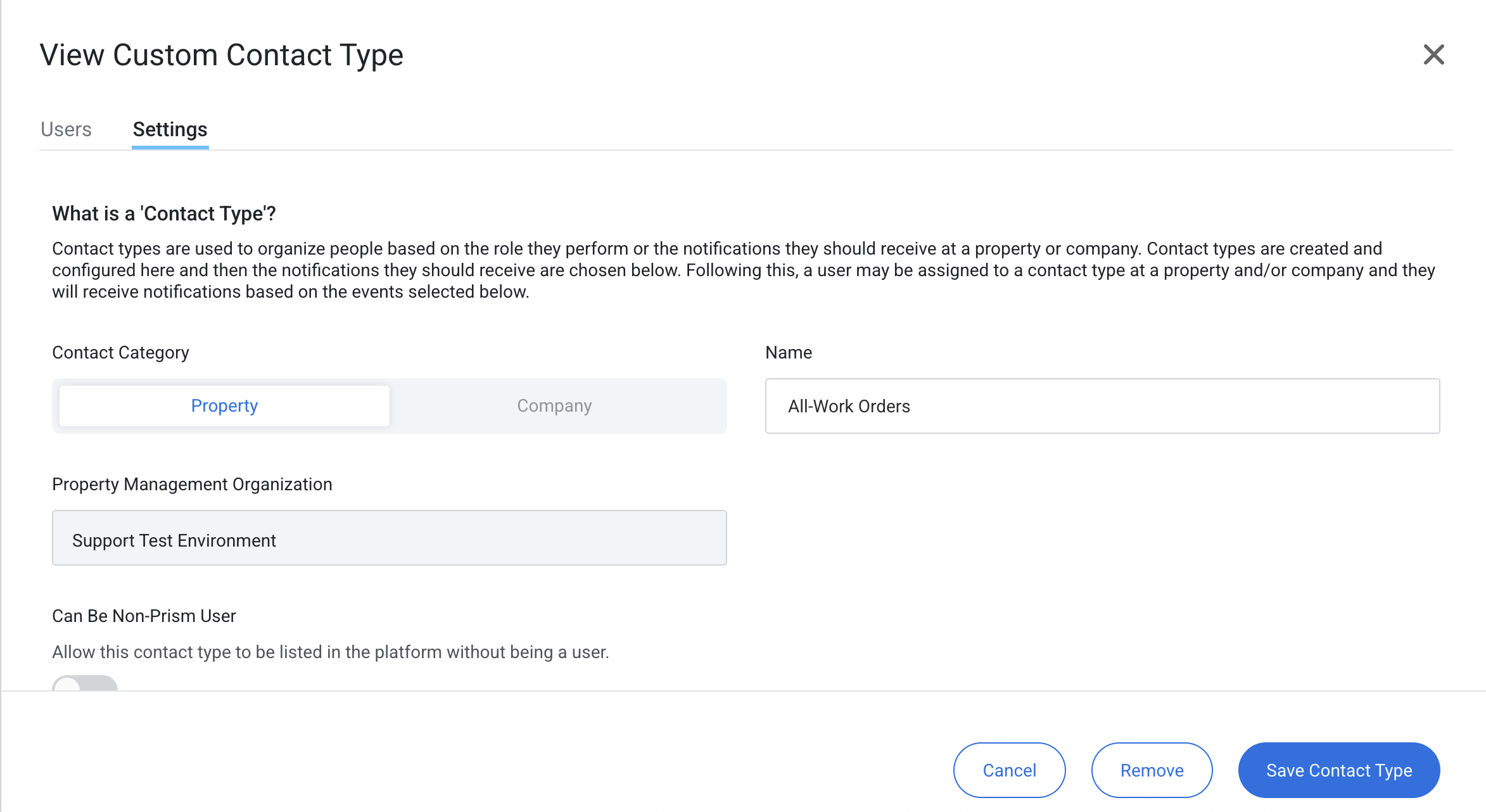 Configuring Work Order notifications – Prism Support Center