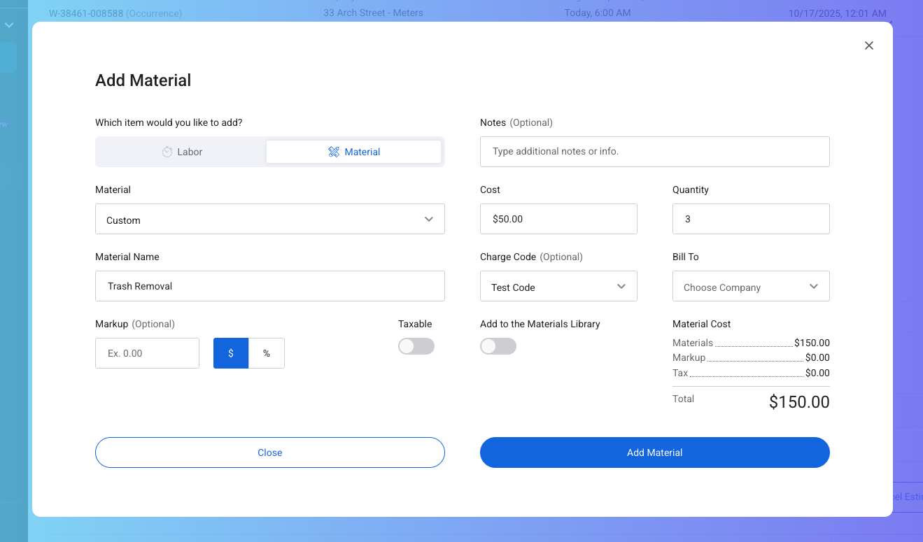 Enhanced Tenant Estimate Workflow Including Labor & Material Totals ...