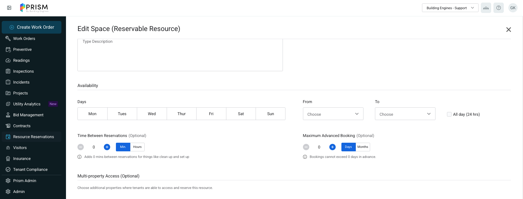 How to Create and Configure a Bookable Resource – Prism Support Center